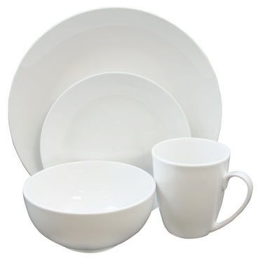 Ten Strawberry Street Simply White Coupe 32-Piece Dinnerware Set ...
