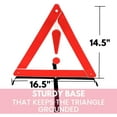 BRITEGUARD 3 Piece Reflective Road Safety Triangle with Warning ...