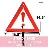 BRITEGUARD 3 Piece Reflective Road Safety Triangle with Warning ...