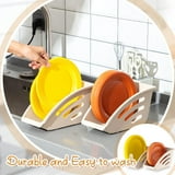 2 Pack Paper Plate Dispenser Under the Cabinet, Vertical Plate Holder ...
