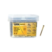 GRK Fasteners 116728 Finishing Screw, #8 Thread, 2 in L, Trim Head ...