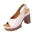 Bnwani Platform Sandals Women,Sandals for Women,High Heel,Faux Leather ...
