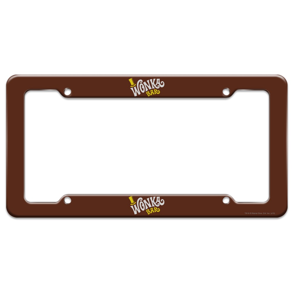 Willy Wonka and the Chocolate Factory Wonka Bar Logo License Plate Tag ...