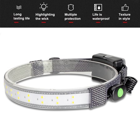 Head Light 350LM IPX4 Waterproof Outdoor Headlamp Running Headlight ...