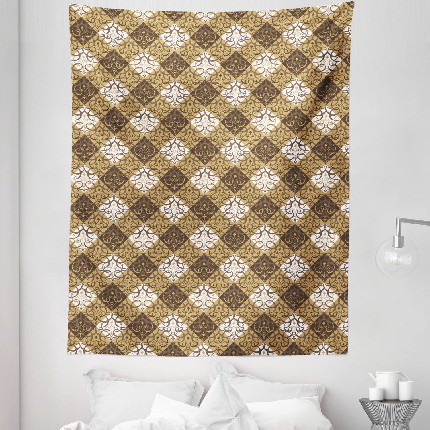 Oriental Tapestry, Traditional Damask Inspirations with Abstract Middle ...