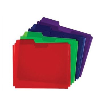 MyOfficeInnovations Expandable Poly File Jackets, Letter Size, Assorted ...