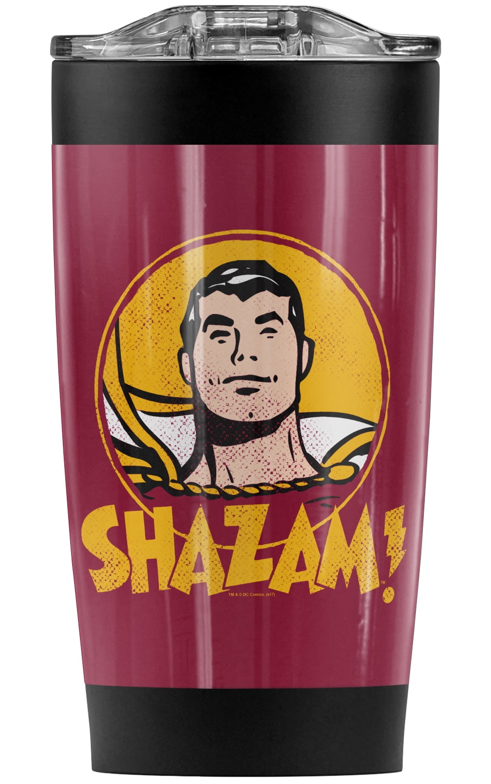 Justice League Shazam! Circle Stainless Steel Tumbler 20 oz Coffee ...