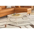 Inmod Mid-Century Modern Kidney Shaped Coffee Table (Sunwash) - Walmart.com