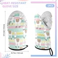BZSMCE 2 Pack Cute Cartoon Llama Blue Pattern Print Heat Resistant ...