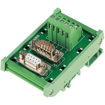 DB9 DIN Rail Module Male/Female Connector Breakout Board Gold Plated DB ...