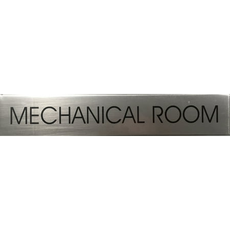 MECHANICAL ROOM SIGN (BRUSHED ALUMINUM) - Walmart.com