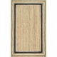 Agro Richer Black Border Beige Color Rectangle Natural Jute Area Rugs ...