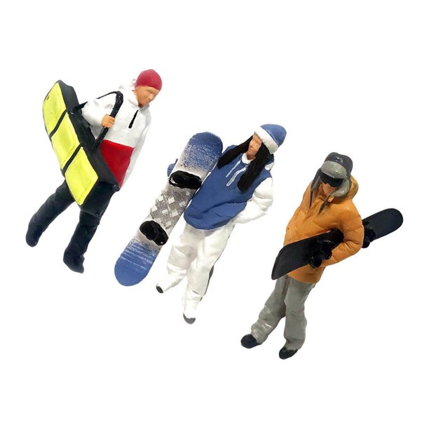 facefd 3x Resin HO Scale Miniature miniature tiny classic Model Skiing ...
