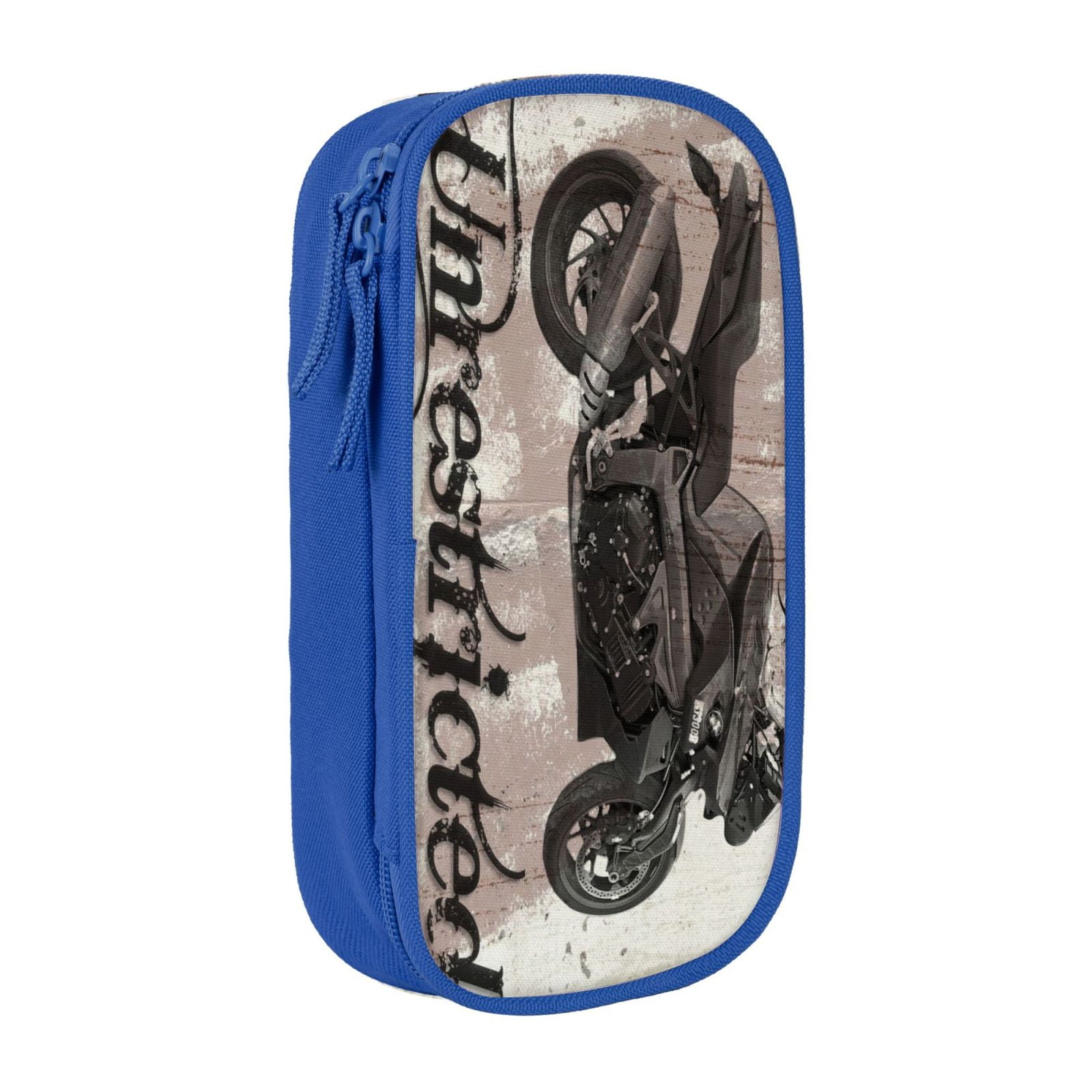 XMXY Motorbike Grunge Bike Design Large Capacity Pencil Case, Portable ...