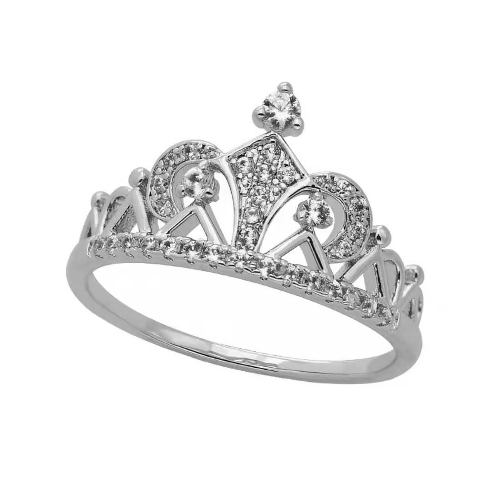 KEUSN Elegant Temperament Lady Proposal Ring Copper Ring Size 5 10 W
