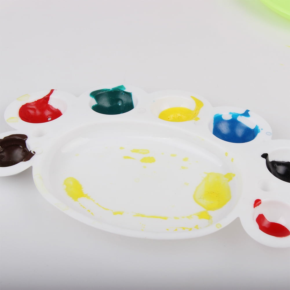 Plastic 8 Wells Paint Palette Pigment Tray Color Mixing Plate | Walmart ...