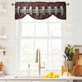 Rugby Texture Tie Up Valance Curtains Usa Sport Adjustable Light ...