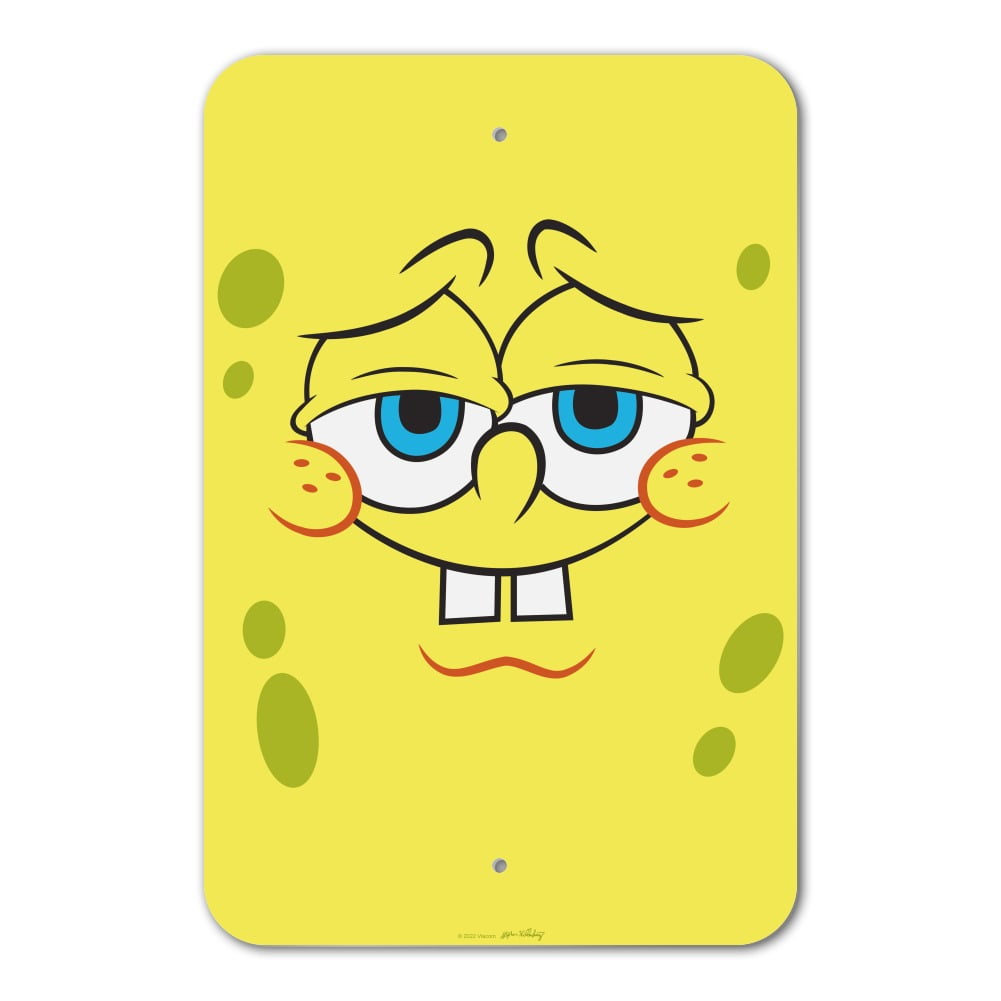 SpongeBob Confident Face Home Business Office Sign - Walmart.com