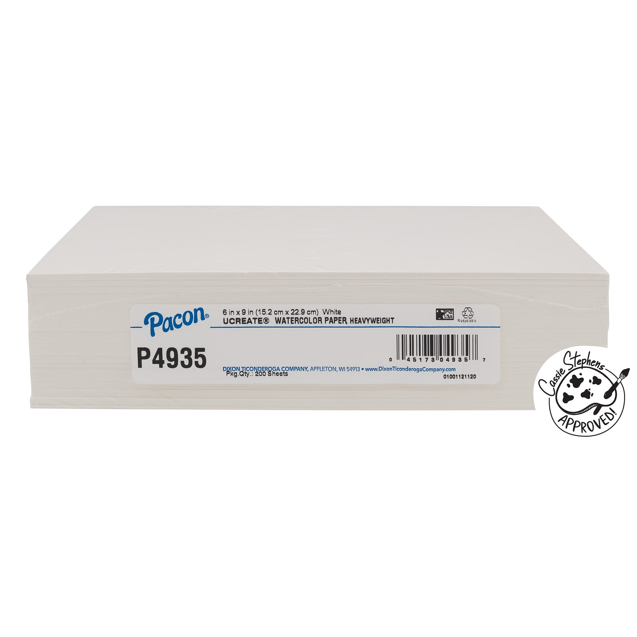 UCreate Papel de acuarela, a granel, 90 libras, blanco, 6 x 9 pulgadas ...