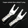 Ushaped Y Fork Sound Terminals Plugs Screw Locking Spades Fork for ...