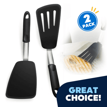 Farberware Professional Nylon Slotted Kitchen Spatula/Turner with Black ...
