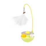 COM1950s Interactive Cat Toy,Wobble Design with Snack Holder for ...