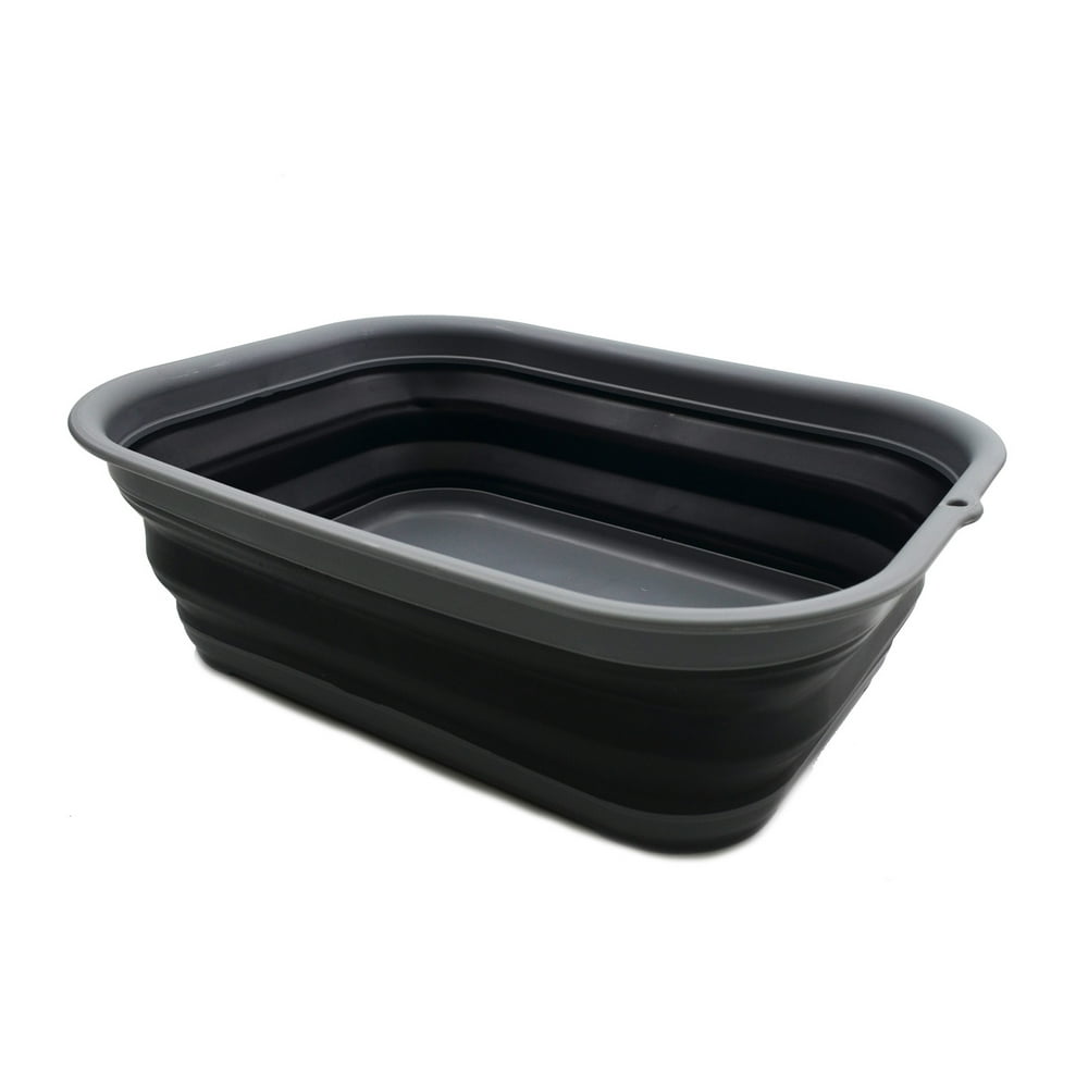 SAMMART 12L (3.17 Gallon) Collapsible Tub - Foldable Dish Tub ...