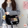 AOMRCOL Crossbody Bag for Women with Pin&Plush Bear-Japanese Messenger ...