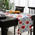 4th of July Flower Table Runner 48 Inches Long, Patriotic Red Blue ...