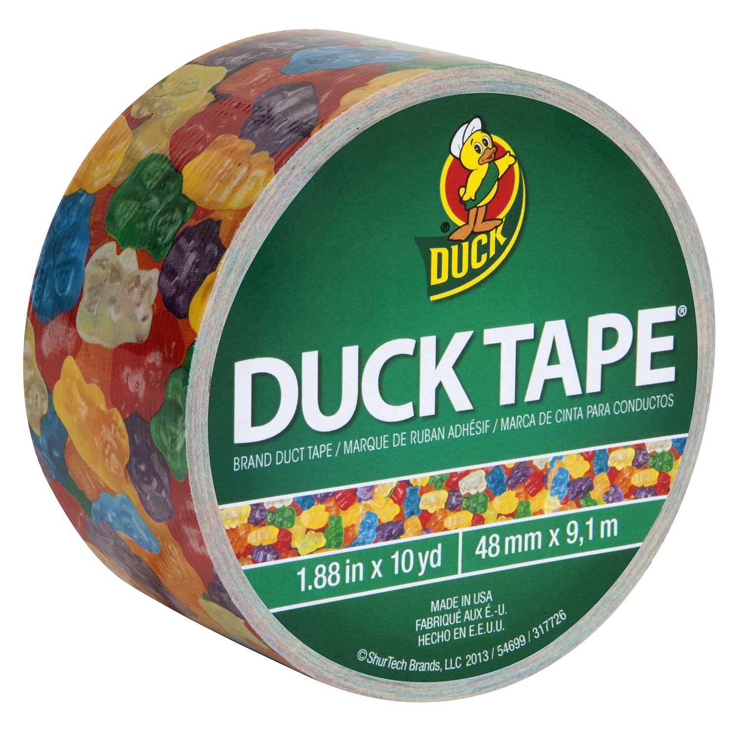 Printed Duck Tape Brand 1.88 in. x 10 yd. Duct Tape - Gummy Bears ...