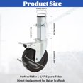 5 Inch Heavy Duty Scaffolding Casters (Set of 4) - Dual Locking Brakes ...