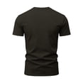 AWZXDE Men's Workout Running Shirts Solid V-Neck Chest Pocket Short ...