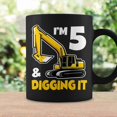 Im 5 Year Old Excavator Construction 5Th Birthday Boy Coffee Mugs ...
