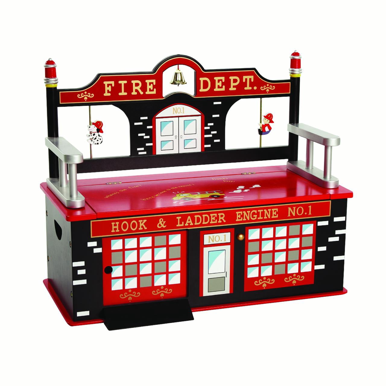 Firefighter Bench Seat w/ Storage - Walmart.com