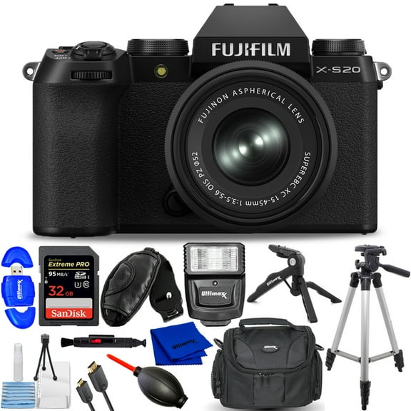Fujifilm X-S20 Portable Mirrorless Camera Body - Walmart.com