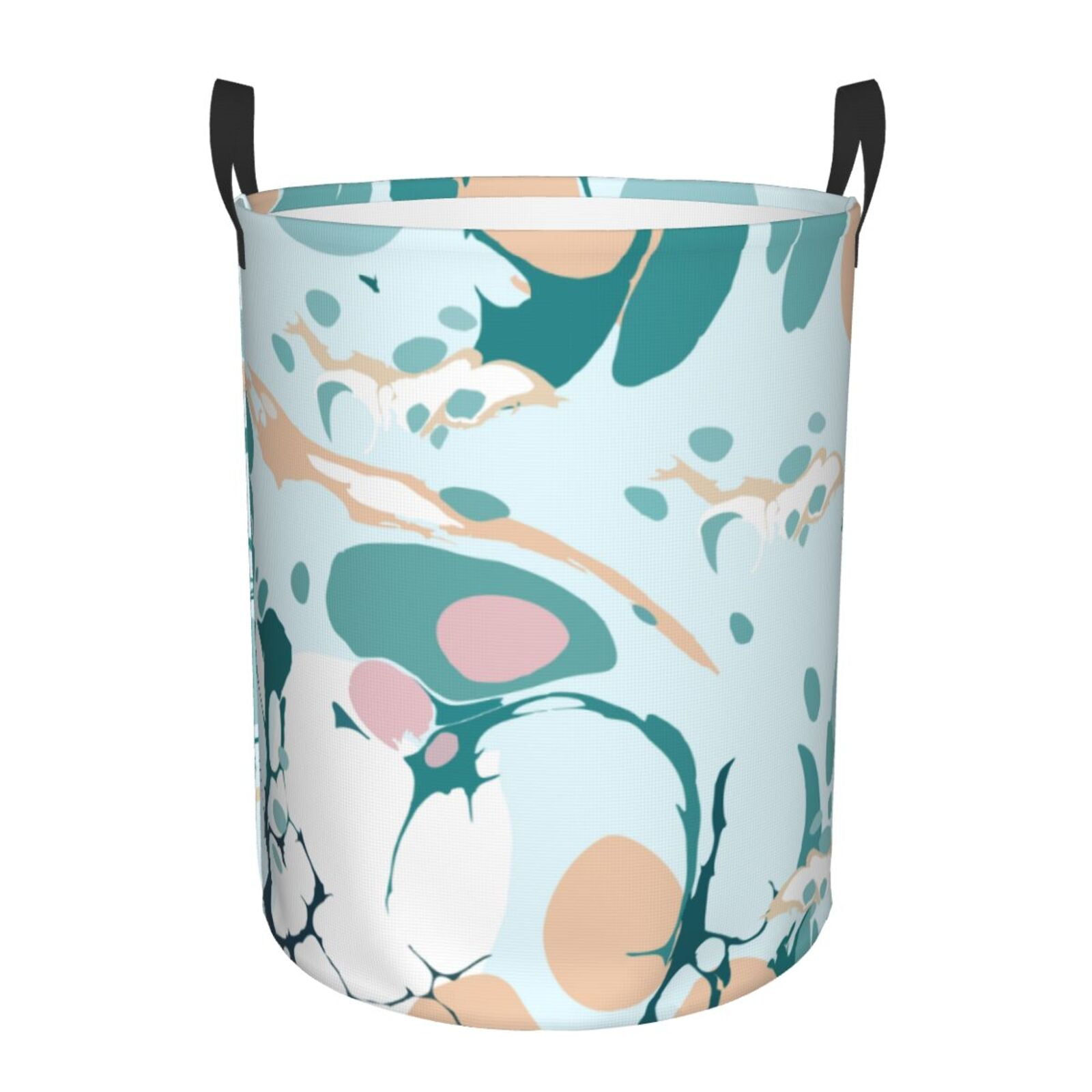 ZNDUO Round Laundry Basket, Waterproof Collapsible Laundry Baskets with ...