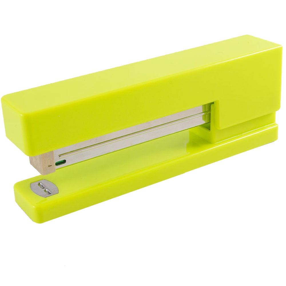 JAM Paper Colorful Stapler, 6 x 2.5 x 1.125, Lime Green, 1 Pack ...