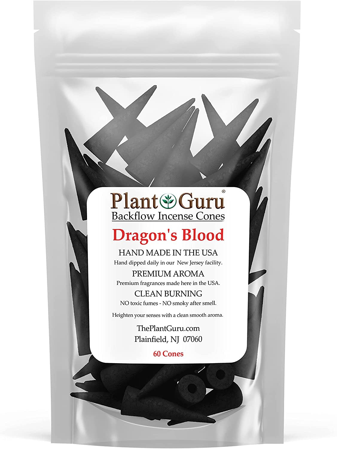 Dragons Blood Charcoal Incense Cones 2" BACKFLOW - 60 Pack Bulk ...