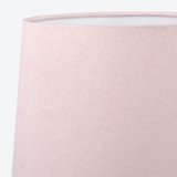 15" Hand-Blown Glass Table Lamp, Blush Pink Velvet Shade, Mesmerizing ...
