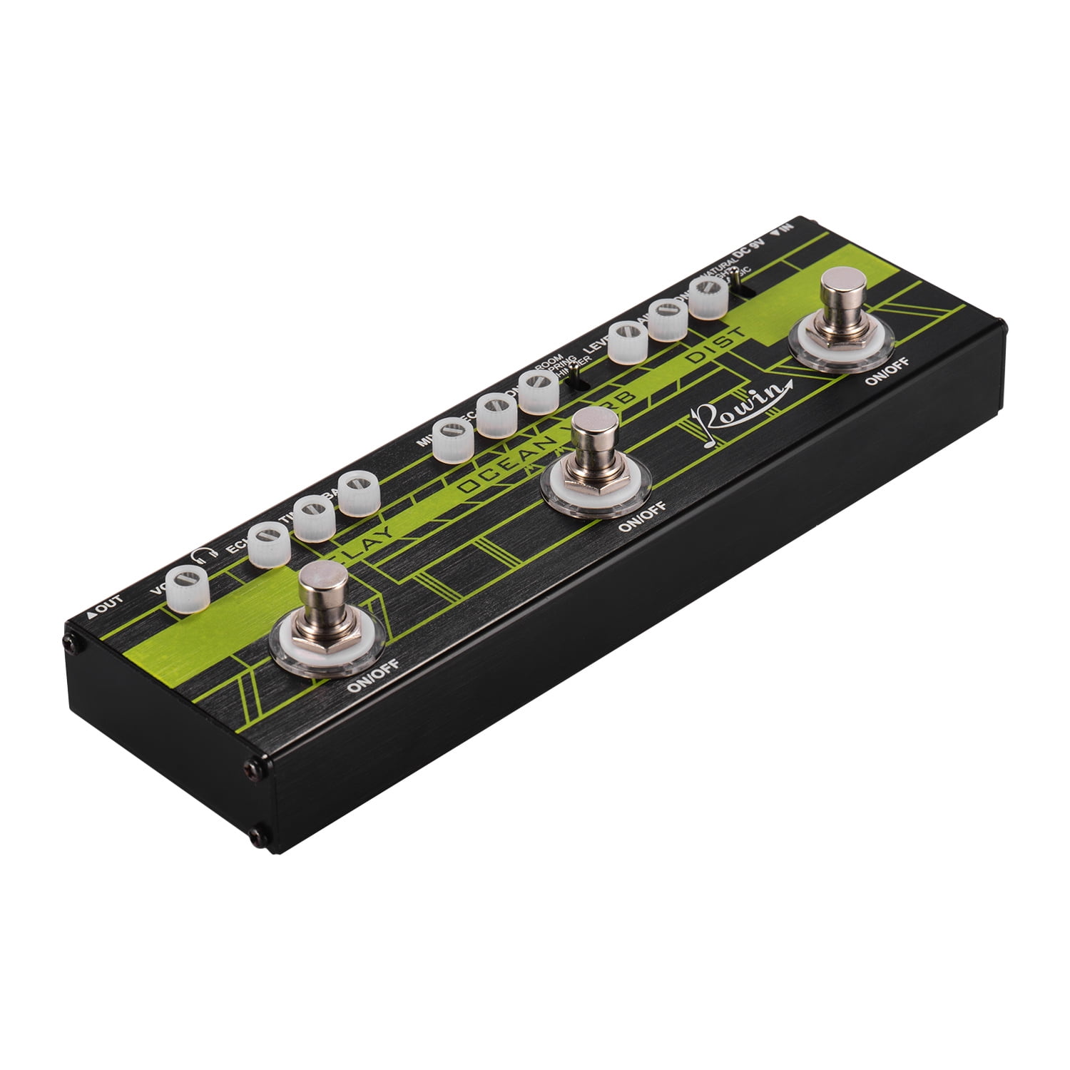 Rowin DAP-1 Pedal multiefectos para guitarra 3 en 1 Delay + Ocean | Bodega Aurrera en línea