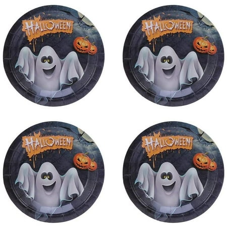 KSCD 30KSCD Count Disposable Plates Halloween Paper Plates for ...