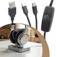 Double USB C Cable Double Ended USB to USB C Splitter Charging Cable 2 ...