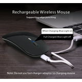 Uciefy Wireless Mouse, Rechargeable Silent Optical Laptop Mouse, USB ...