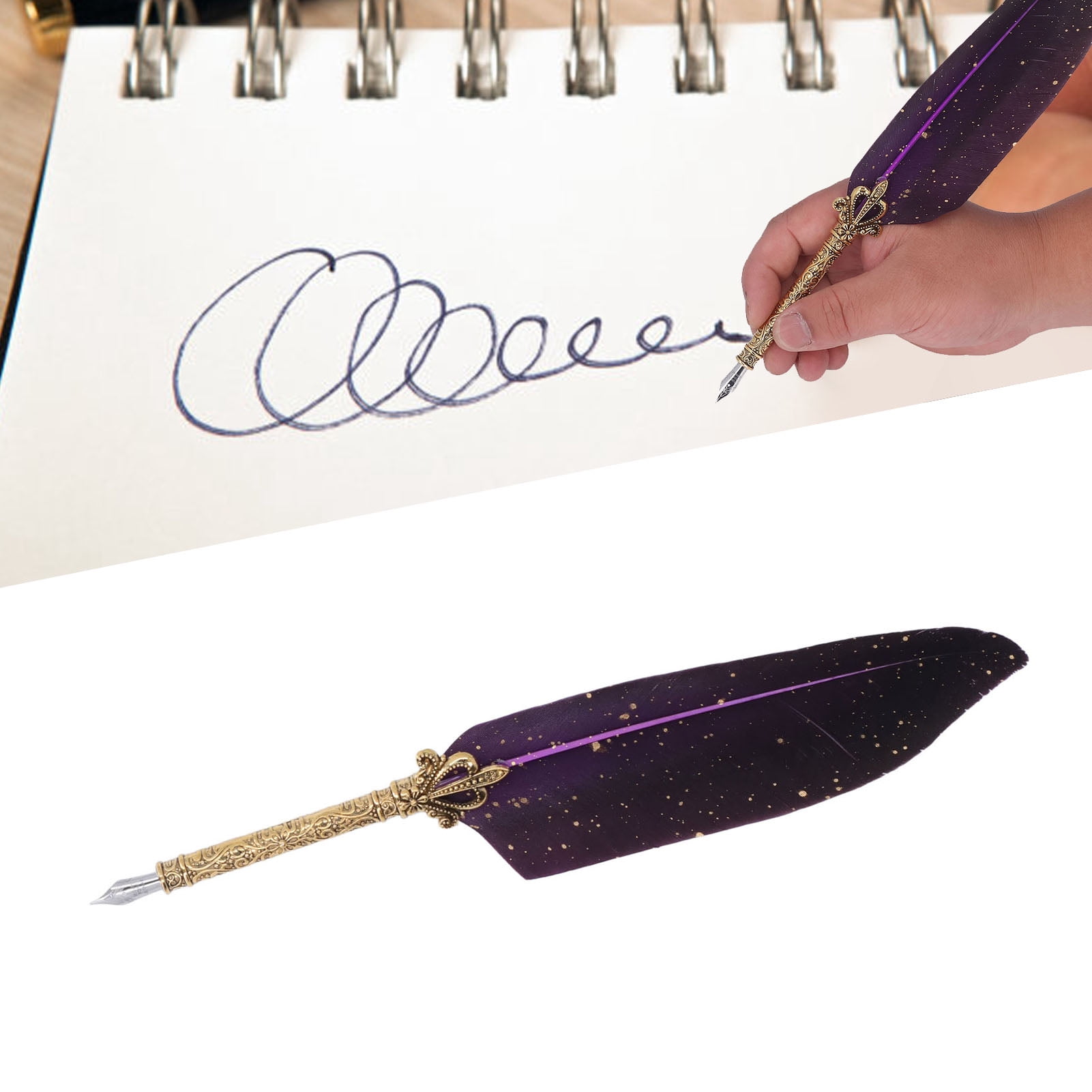 Set de pluma pluma 5 titular de la letra de nib intercambiable ...