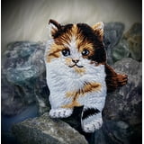 Calico Kitty Cat, Kitten, Pets, Embroidered, Iron-on Patch - Walmart.com