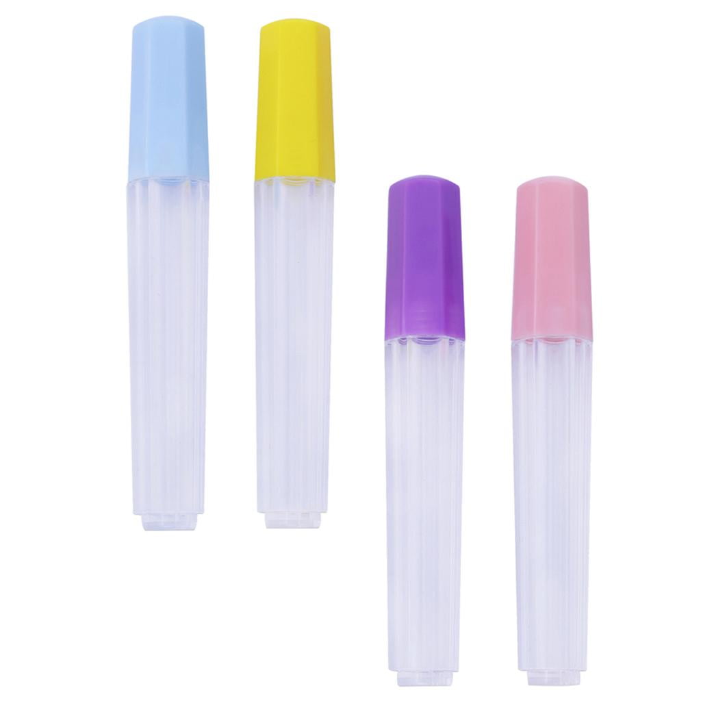 4pcs Transparent Clear Tube Bead Containers Storage Boxes with Lids ...