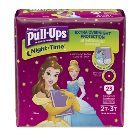 Huggies Pull-Ups Night-Time Potty Training Pants for Girls - Size 2T-3T ...