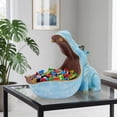 Blue Hippo Resin Decorative Tray, Stylish Storage Bowl for Sundries ...
