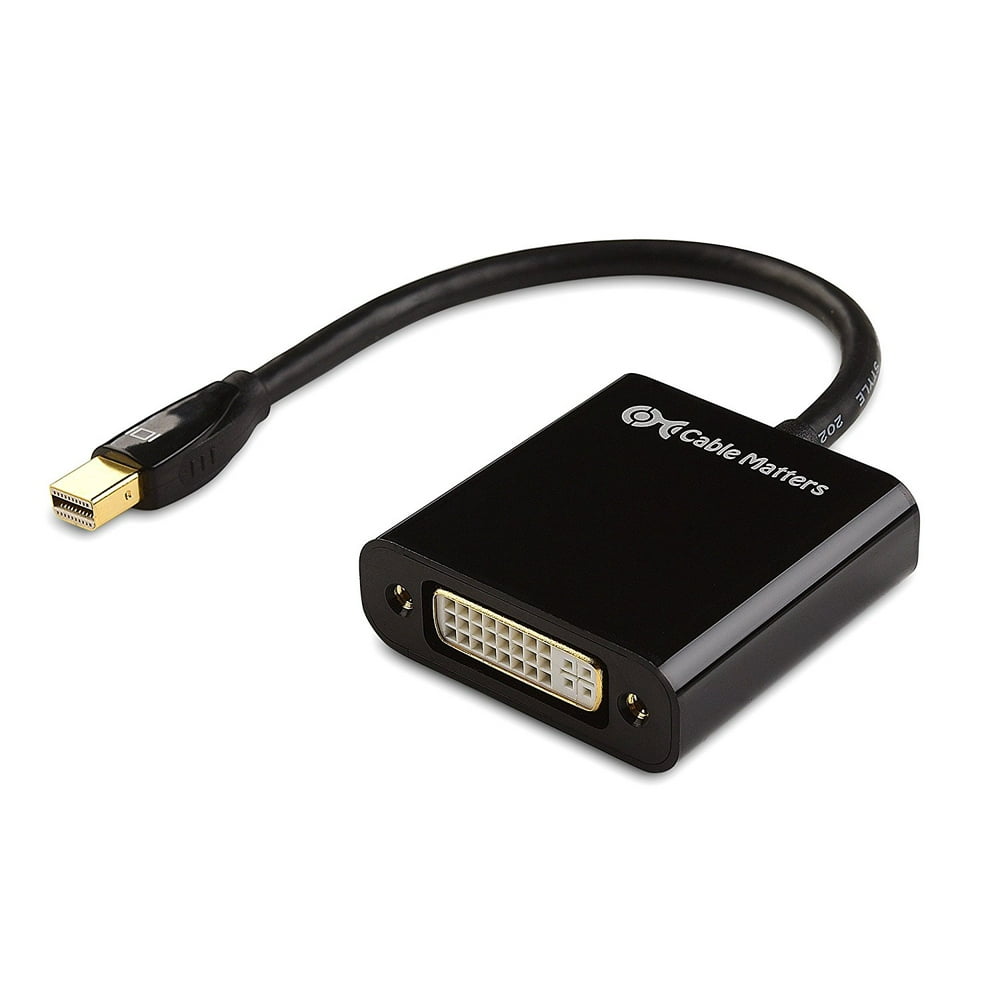Cable Matters Mini DisplayPort to DVI Adapter (Mini DP to DVI) in Black ... Cable Matters Mini DisplayPort to DVI Adapter (Mini DP to DVI) in Black ...