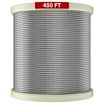 T316 Stainless Steel Cable, 450ft 1/8 inch, 7x7 Strands Wire Rope for ...